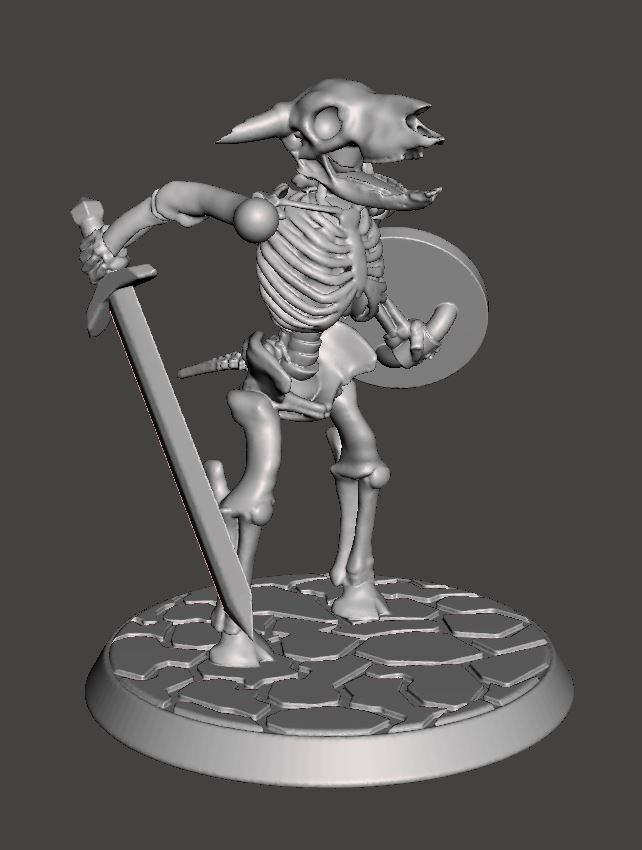 💀 Skeleton Beastman Warriors - Melee Bull Brawlers・Free STL File for ・Cults