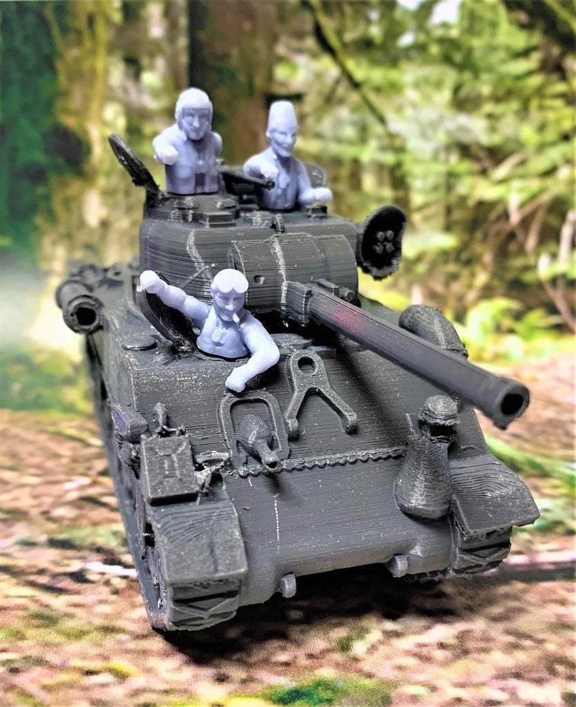 🪖 28mm - OddBall's Sherman Tank - Kelly's Heroes・Free STL File for ・Cults