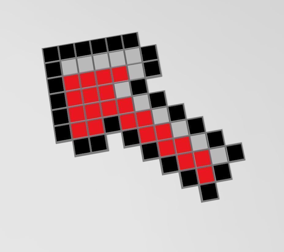 Free STL file Commodore Amiga Cursor Pixel Art 🎨 ・3D print object to ...