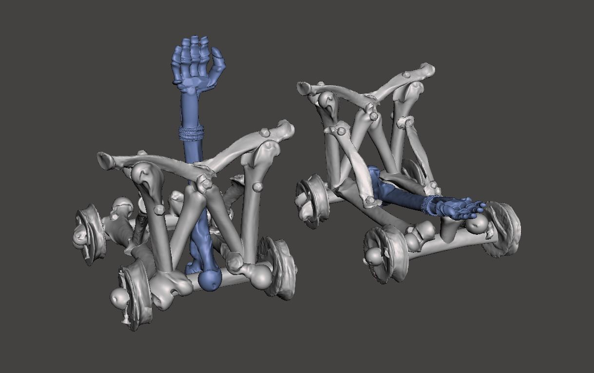 💀 Undead Skeleton Catapult - Warmachines・Free STL File for ・Cults