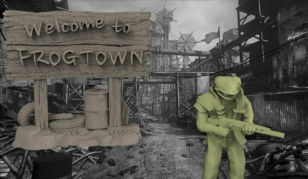 🐸 Welcome to Frog Town Sign - Hell Comes to Frog Town・Free STL File for ...