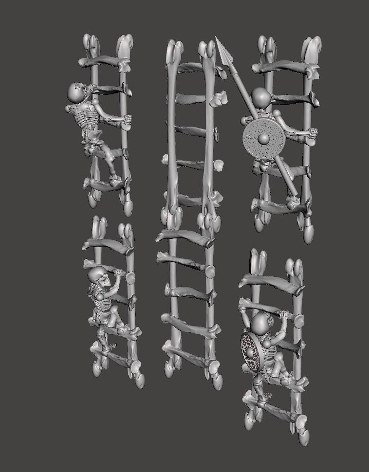 💀 Undead Skeleton Cannon Crew Loading Member - 28mm・Free STL File for ...