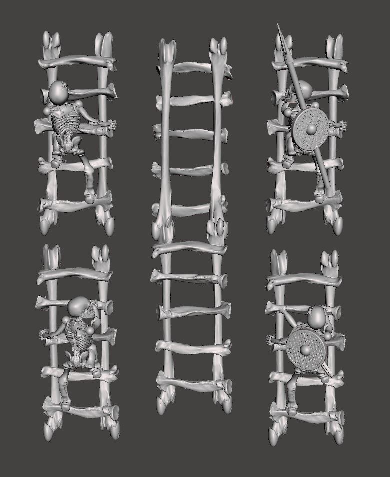 💀 Undead Skeleton Cannon Crew Loading Member - 28mm・Free STL File for ...