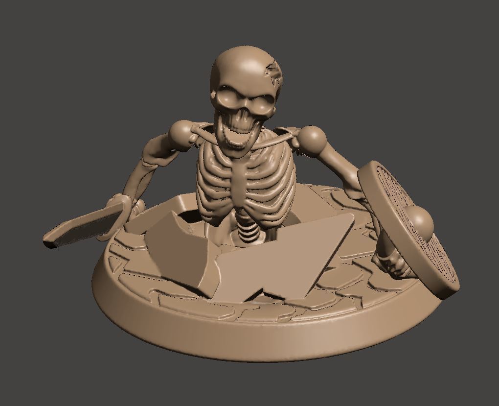 Free STL file 28mm Undead Skeleton Warriors - Rising from the Grave ...