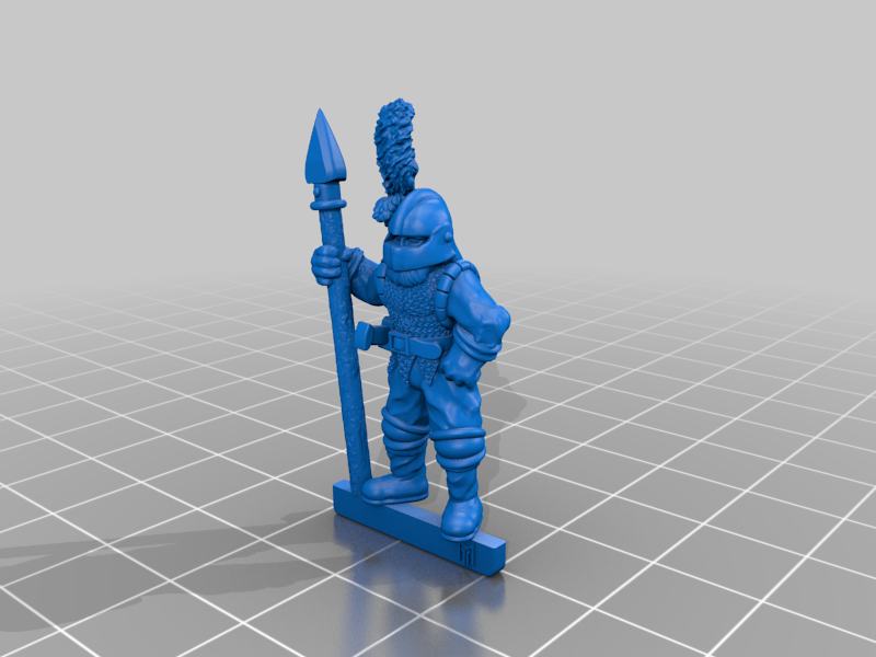 🎲 Black Pikeman - 28mm Model・Free STL File for ・Cults
