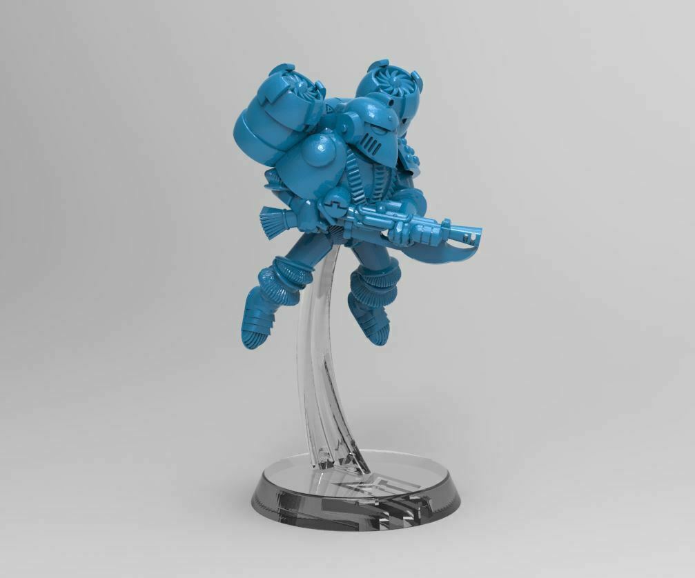 免费 STL 文件 28mm Miniature Flight Base for Retro Space Men 🛰 ・可下载模板和 3D ...