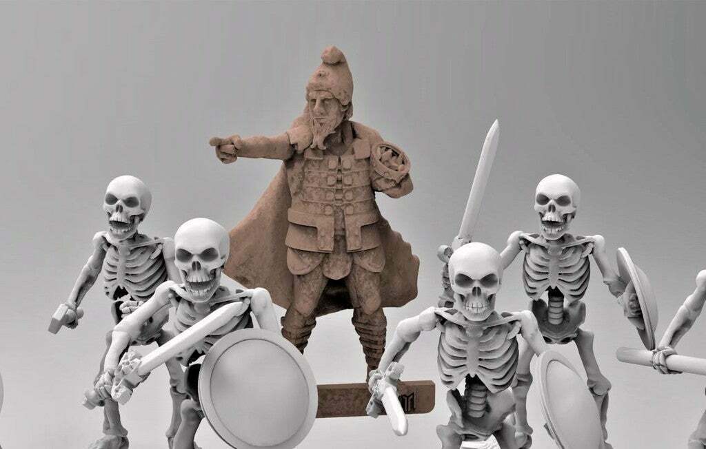 💀 Skeleton Warrior - 28mm wargames fantasy miniature V2 Redux・Free STL ...