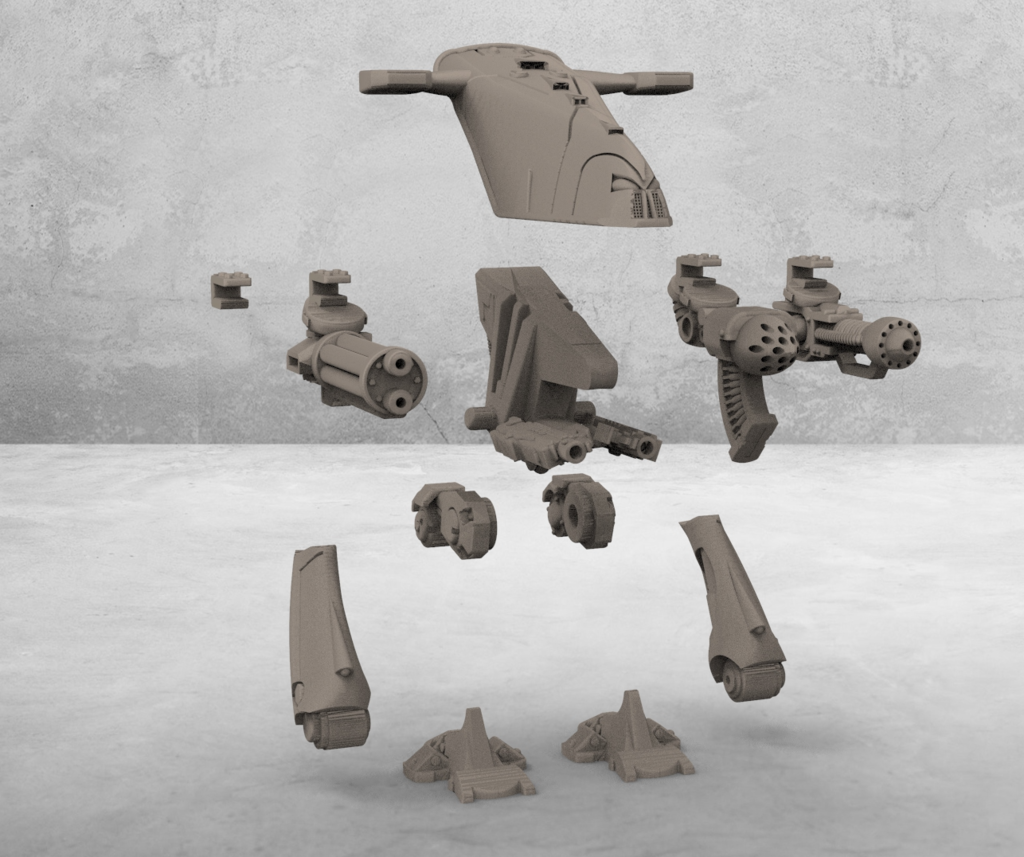 🎲 Chaos Dreadnaught Solid Legs and Spacer・Free 3D File for ・Cults