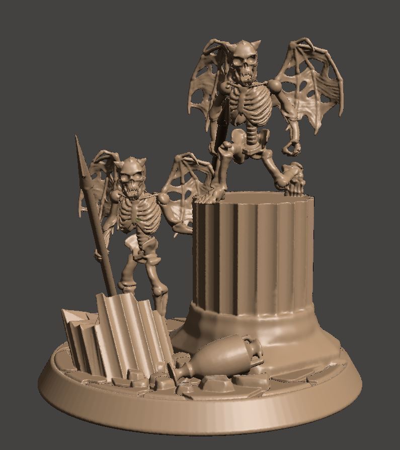 Fichier STL gratuit Petits diablotins / démons squelettes - 28mm morts ...