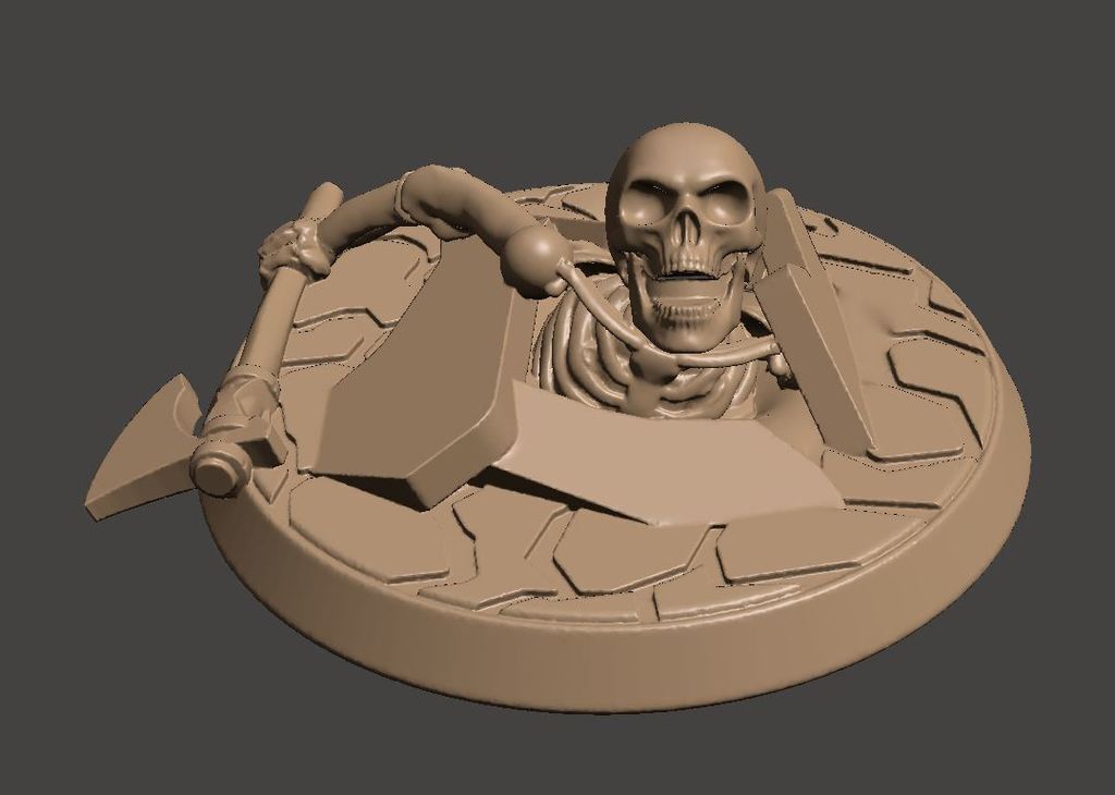 Free STL file 28mm Undead Skeleton Warriors - Rising from the Grave ...