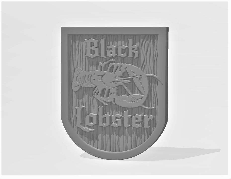 Free STL file Black Lobster Pub / Tavern / Inn Sign 🦞 ・3D printer model ...