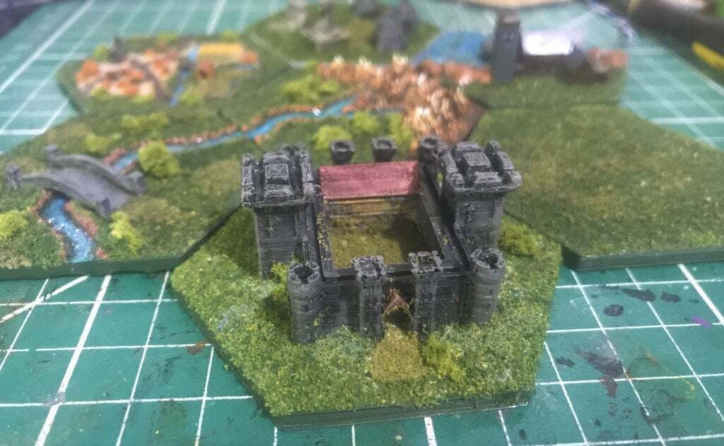3D printed Wargaming Hex Tiles / Mighty Empires - Buildings Tile Set・Cults