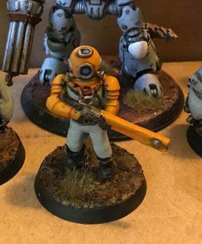 3D printing 28mm Space Miner Guard Miniature・Cults