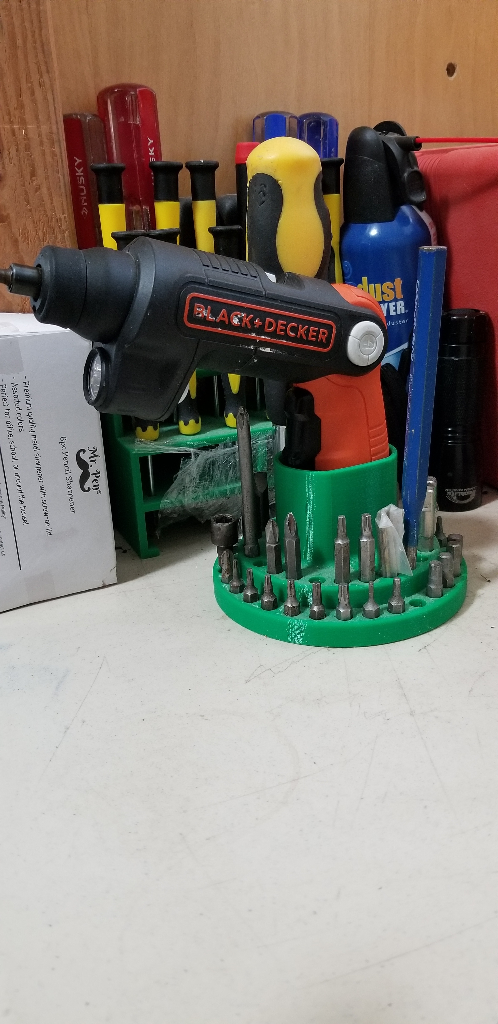 Free STL file Drill and bit holder and organizer 🔧 ・3D printer model to ...