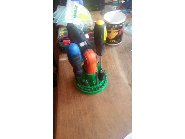 Free STL file Drill and bit holder and organizer 🔧 ・3D printer model to ...