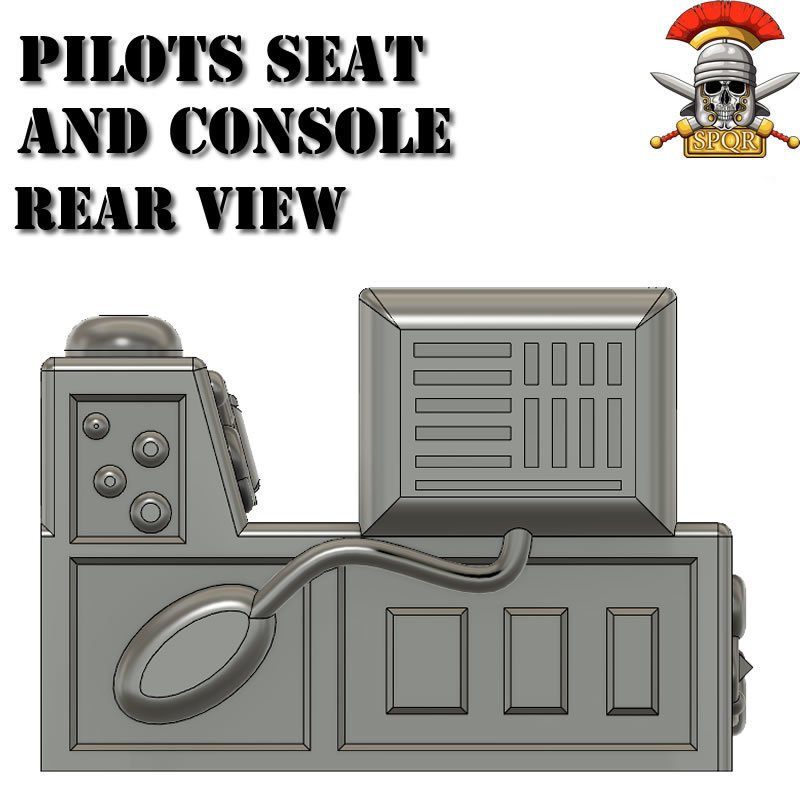 🪑 Pilots Chair And Console Wargaming Scenery・ 3D File for ・Cults
