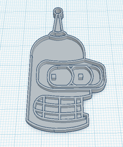 STL file Bender Futurama keychain / Keychain Bender Futurama 🤖・3D ...