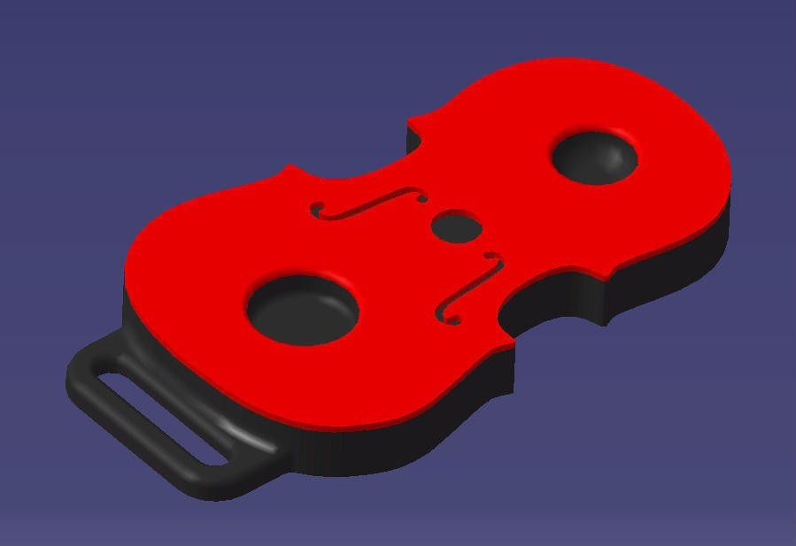 Free STL file Cello-shaped cello chair strap stop 🪑・3D printer model to ...