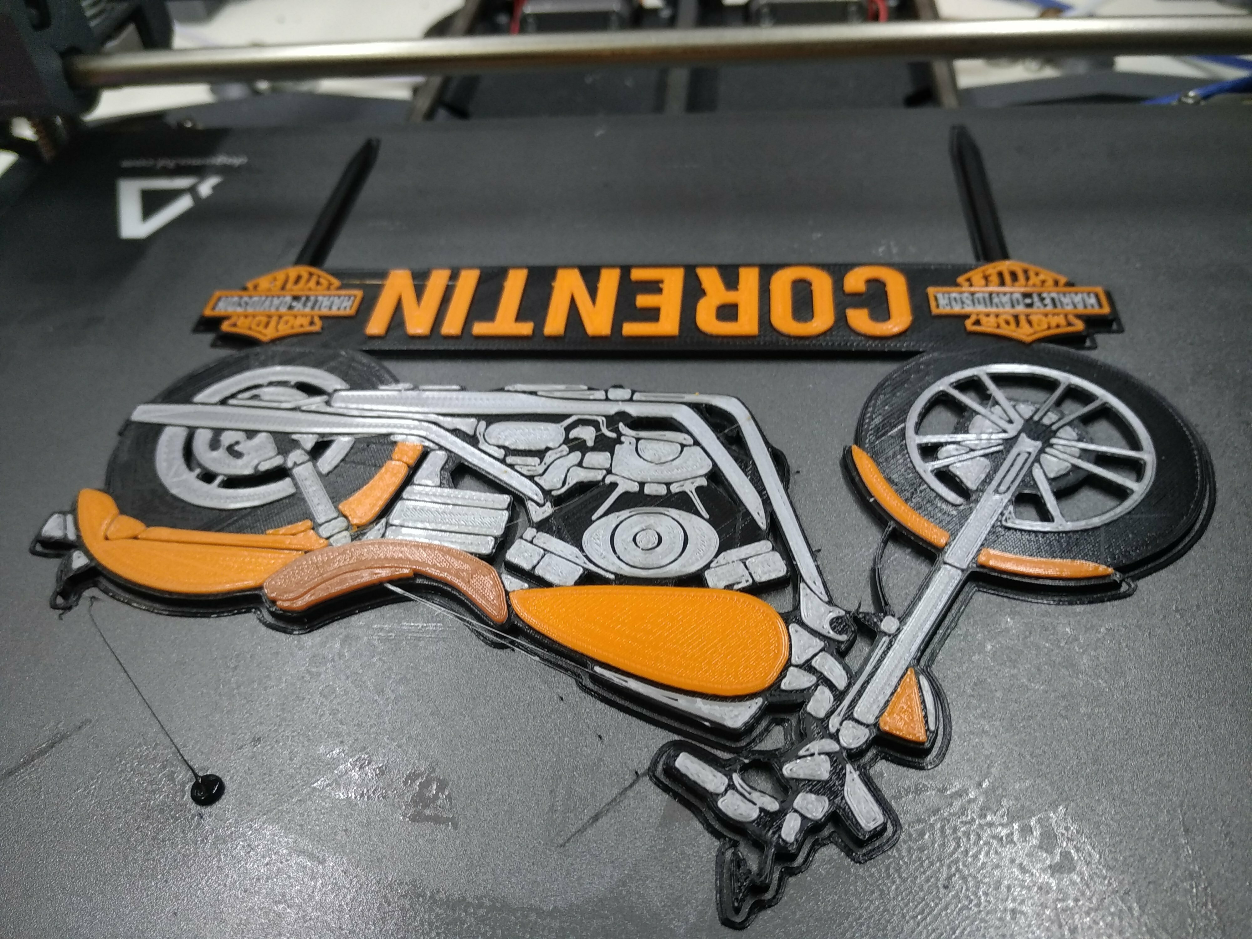 Fichier STL moto harley davidson motorcycle 2D 🏍️・Plan à imprimer en 3D ...