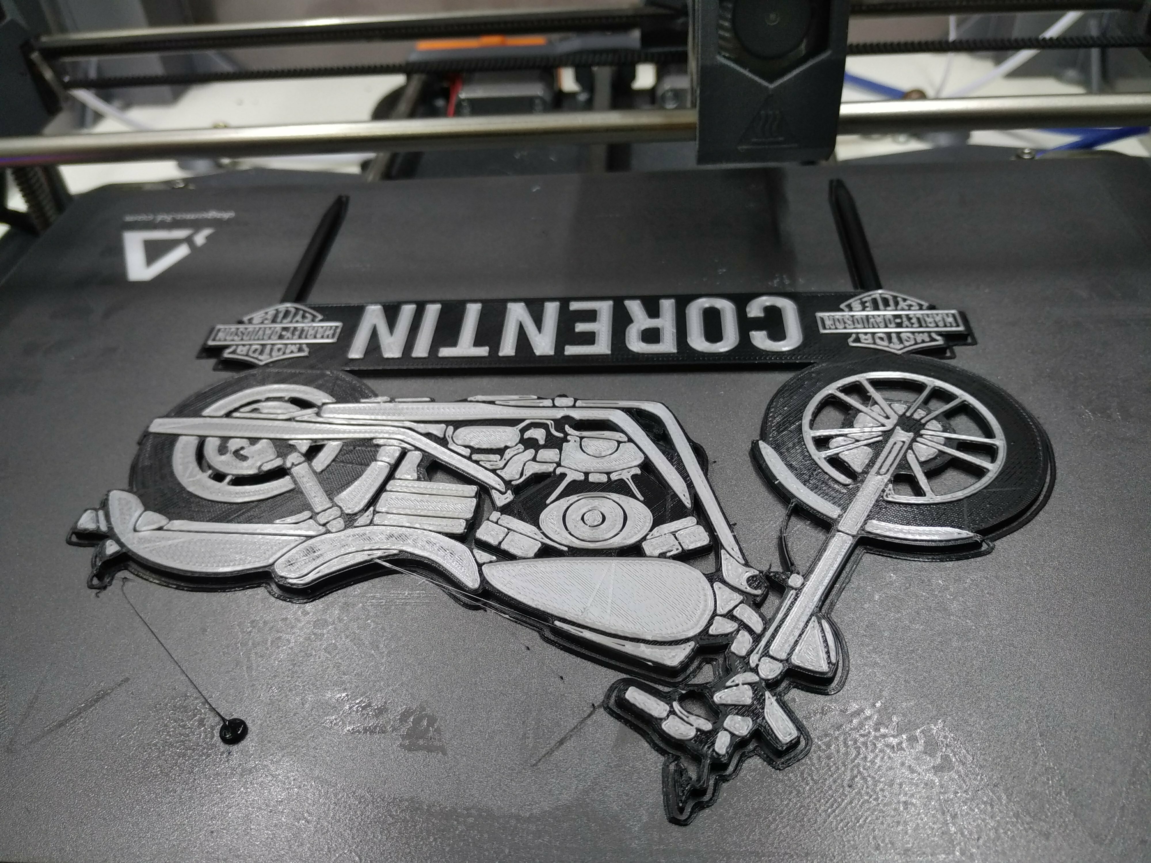 🏍️ harley davidson motorcycle 2D motorcycle・ STL File for ・Cults