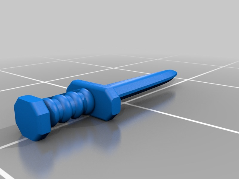 🗡️ Straight silver dagger・Free STL File for ・Cults