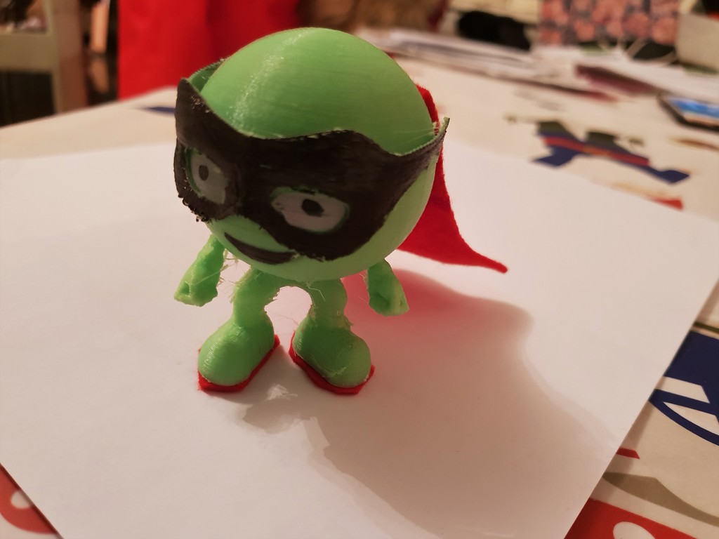 Archivo 3D gratis Superhéroe inspirado en Evil Pea 🧞‍♂️ ・Modelo para ...