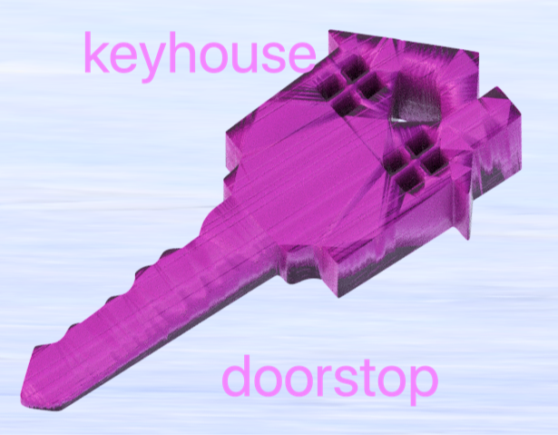 Free STL file Keyhouse Doorstop 🔑・Model to download and 3D print・Cults