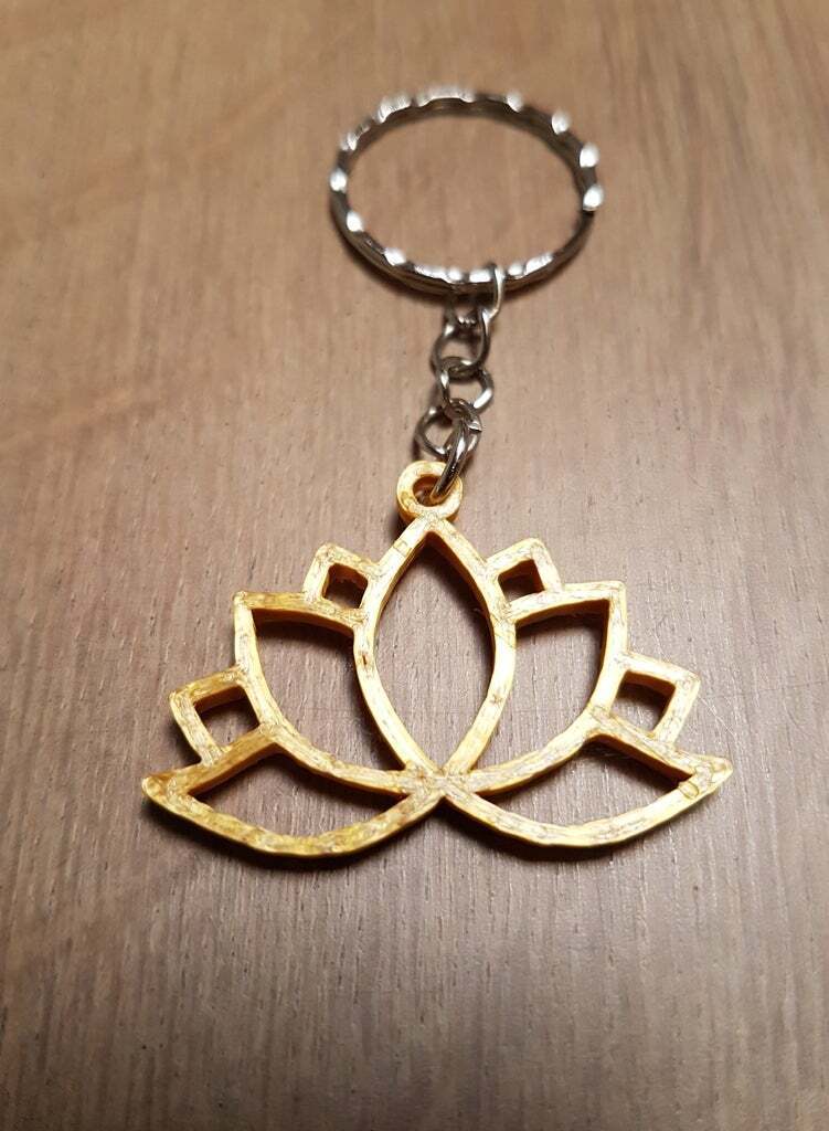 Free STL file Keychain Lotus 🗝️・3D printable design to download・Cults