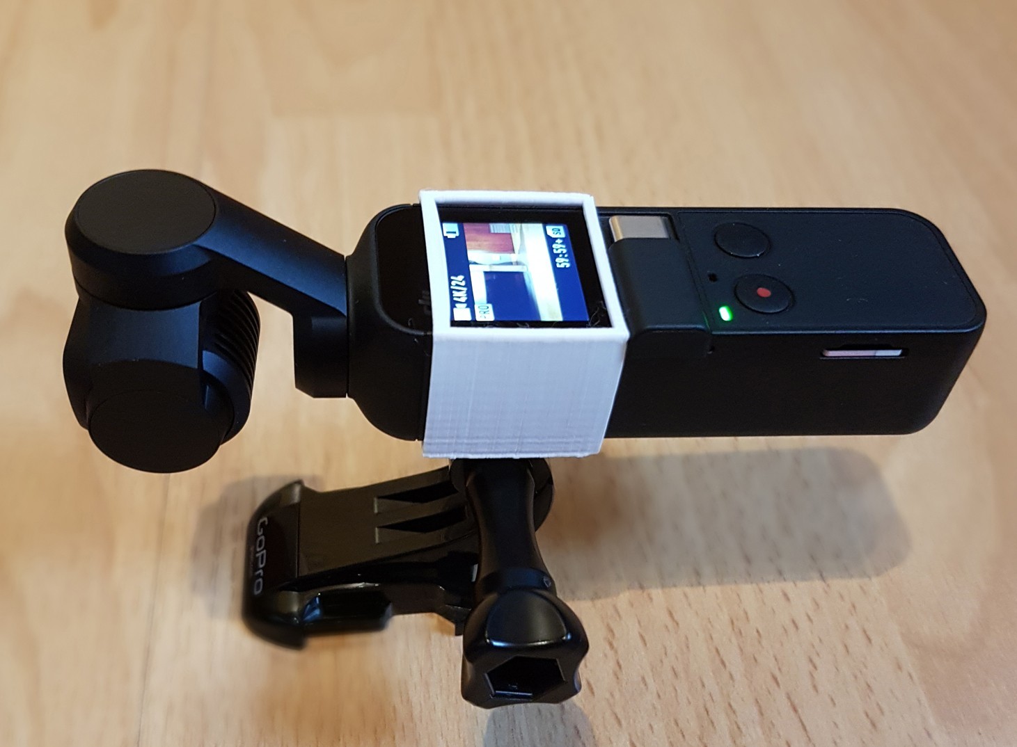 STL file DJI Osmo pocket GoPro mount 📷 ・3D printing model to download・Cults