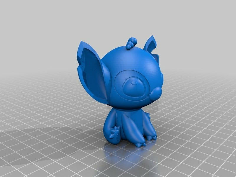📽️ Stitch (One Piece Print)・Free STL File for ・Cults