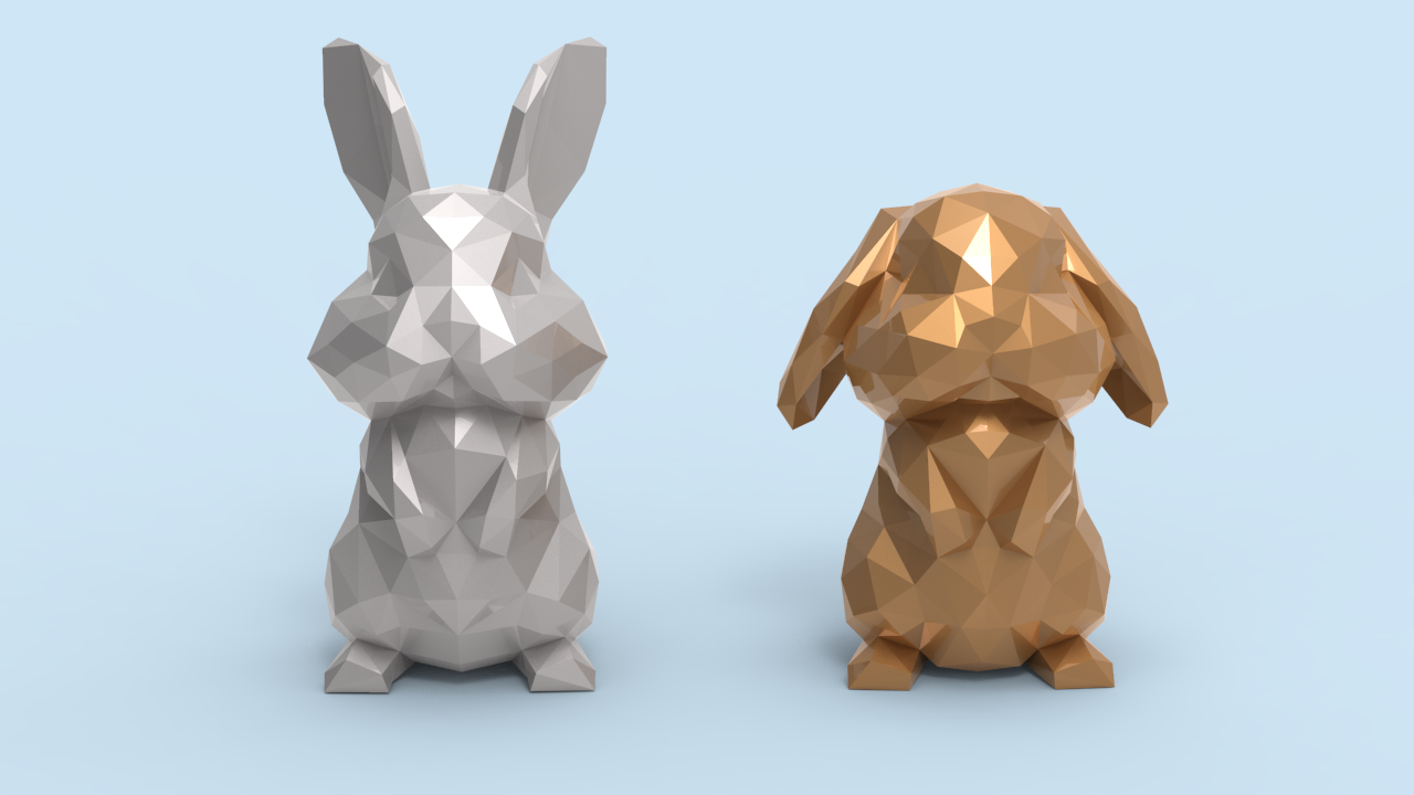 Файл STL Low poly Bunny STL 🐇 ・Дизайн для загрузки и 3D-печати・Cults