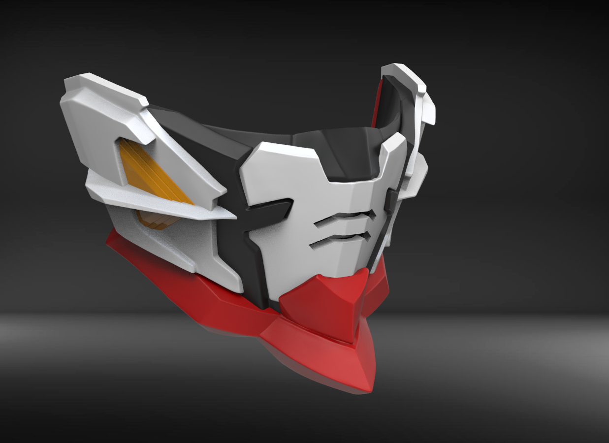 🎨 REX Mask Fan Art・ 3D File for ・Cults