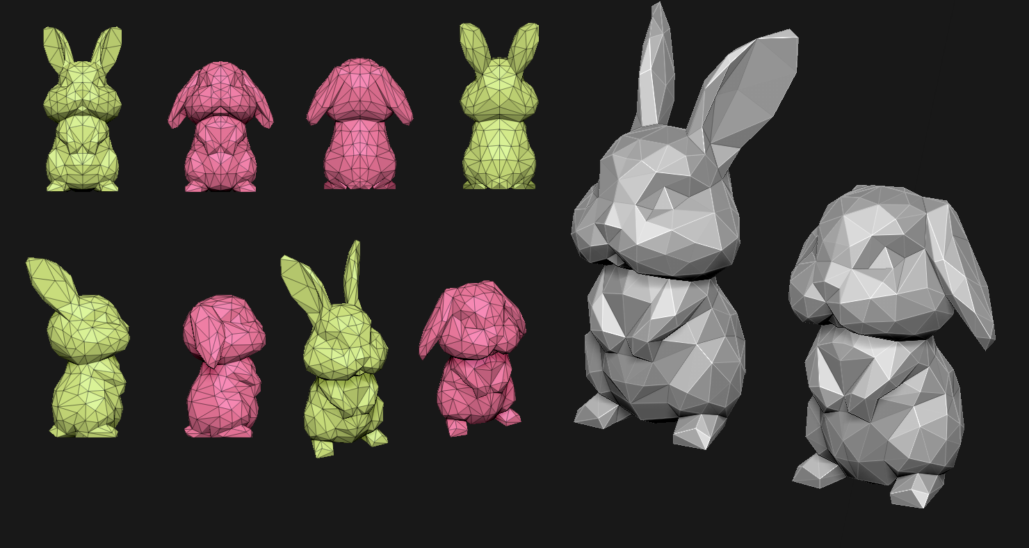 STL file Low poly Bunny STL 🐇 ・Design to download and 3D print・Cults