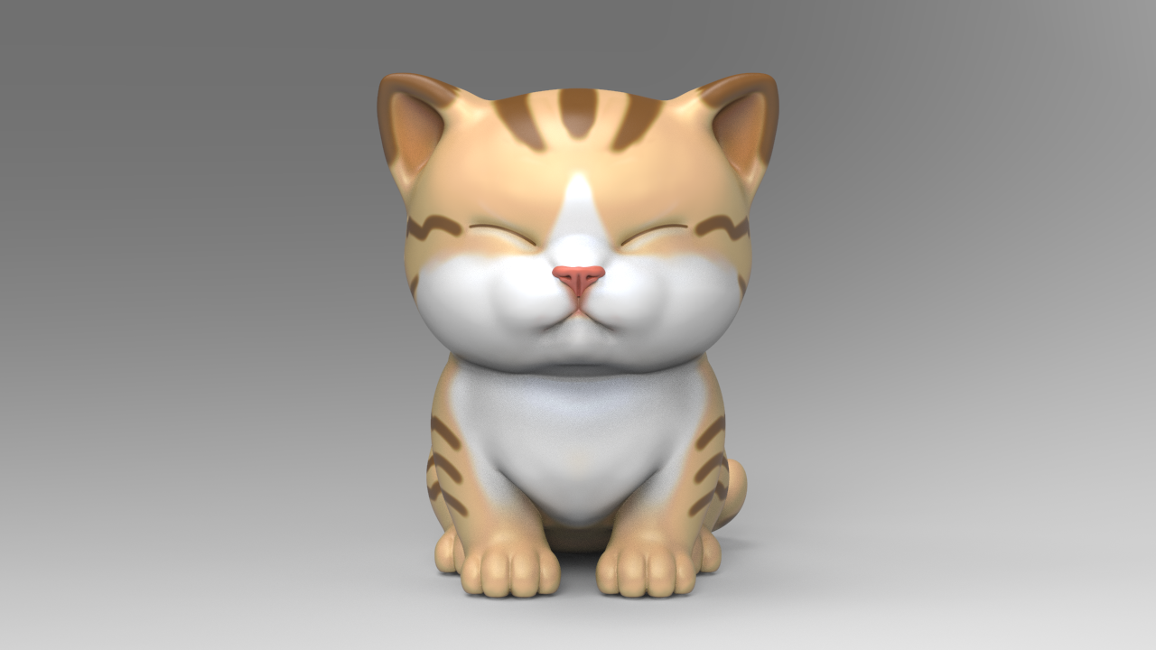 3D file Cute Kitten V3 STL for 3DPrint 🐱 ・Model to download and 3D ...
