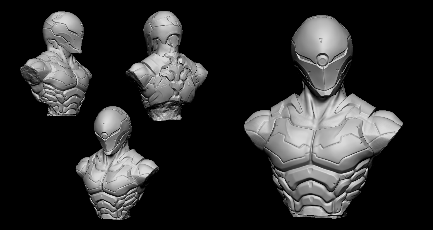 STL file Cyborg Ninja Bust 🥷 ・3D printer design to download・Cults