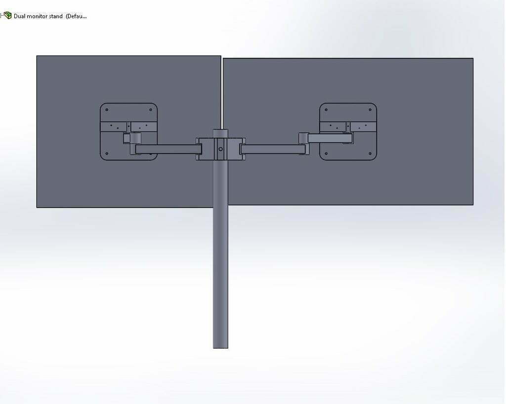 Archivo STL gratis Soporte de monitor doble de 24" de LeHof 🏢 ・Modelo ...