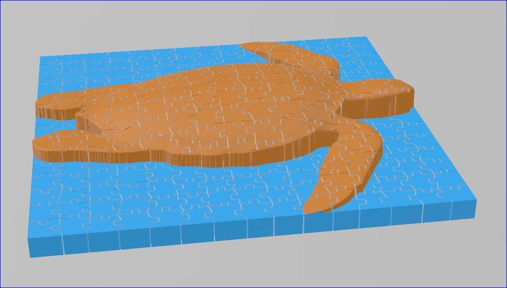 STL file Puzzle relief turtle 225 pieces 🧩 ・3D print object to download ...