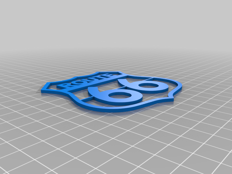 STL file Route 66 Sign 🏠 ・3D print model to download・Cults