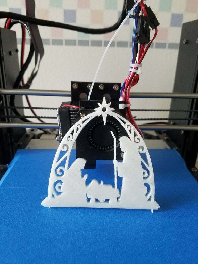 🏠 Manger Scene ornament・Free STL File for ・Cults