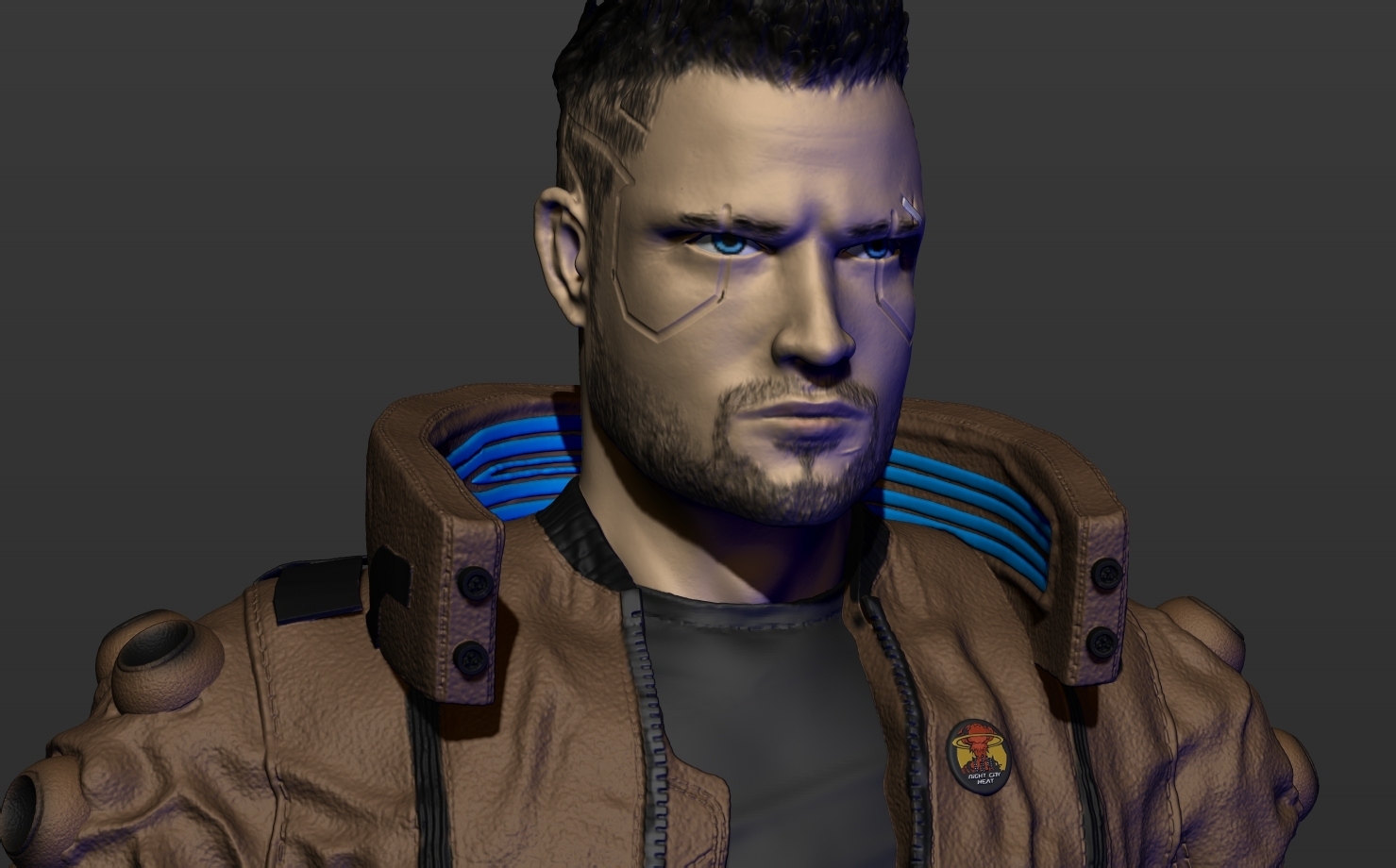 👤 V CYBERPUNK 2077 BUST・ STL File for ・Cults