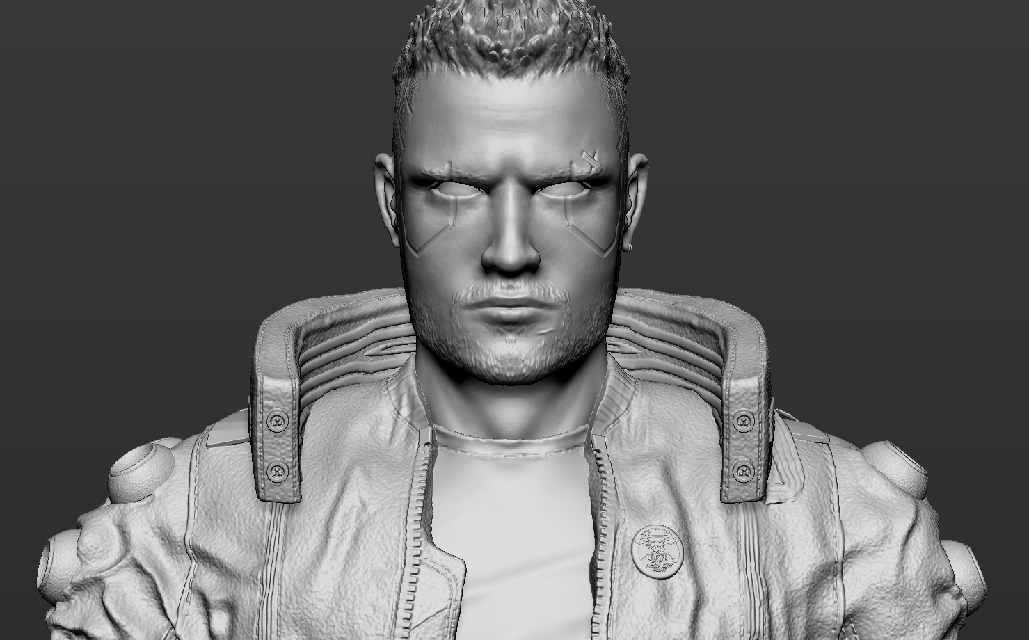 👤 V CYBERPUNK 2077 BUST・ STL File for ・Cults