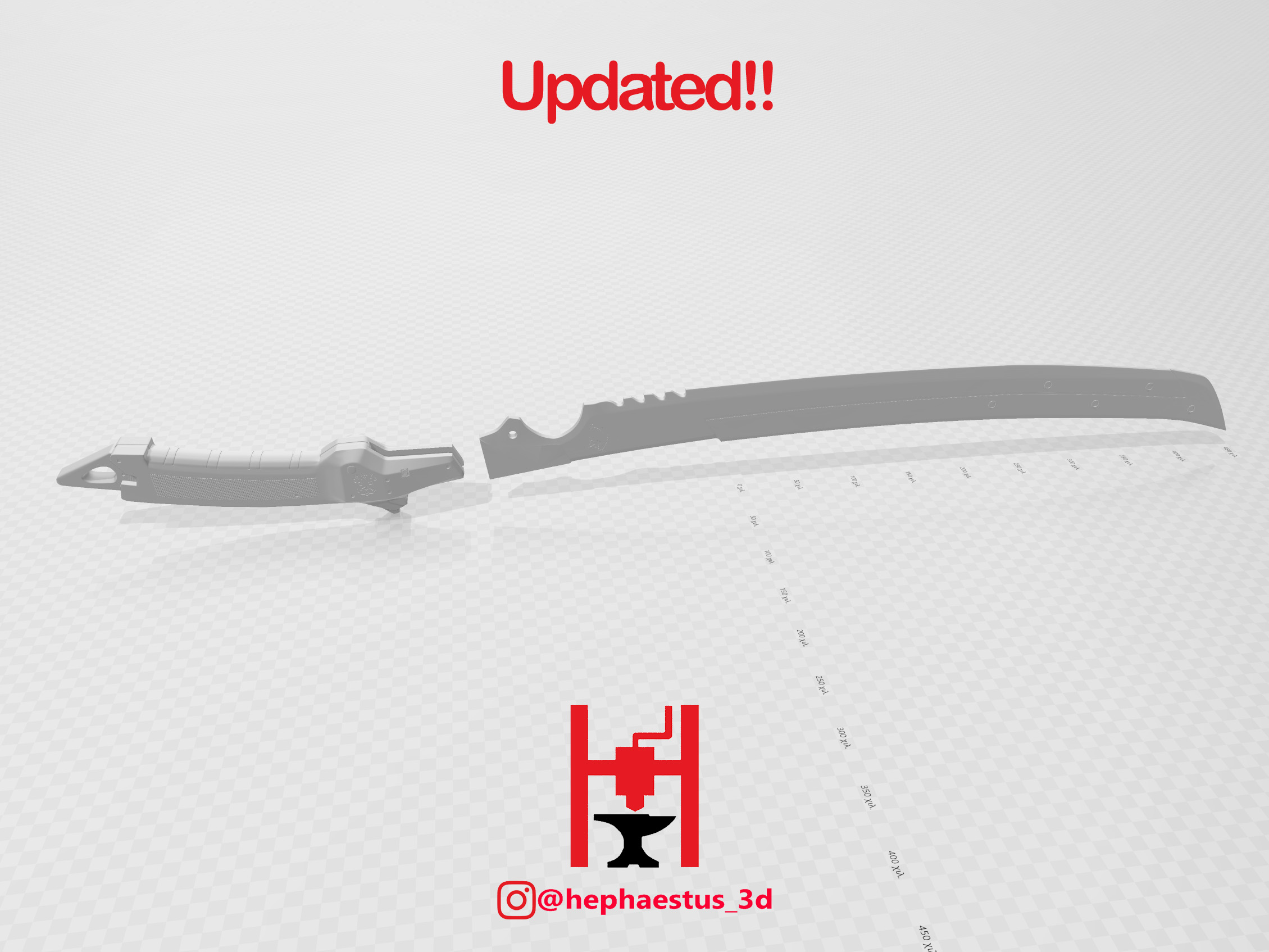 🗡️ Ash Sword Apex Legends・ 3D File for ・Cults