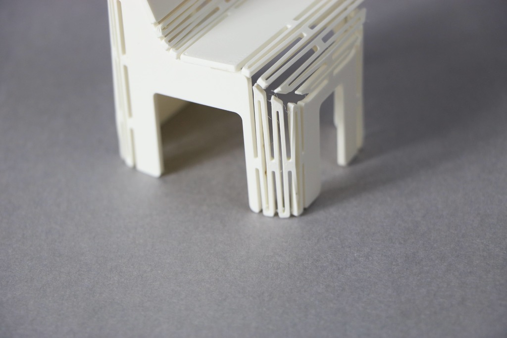 🪑 Single-Sheet Model Chair・Free 3D File for ・Cults