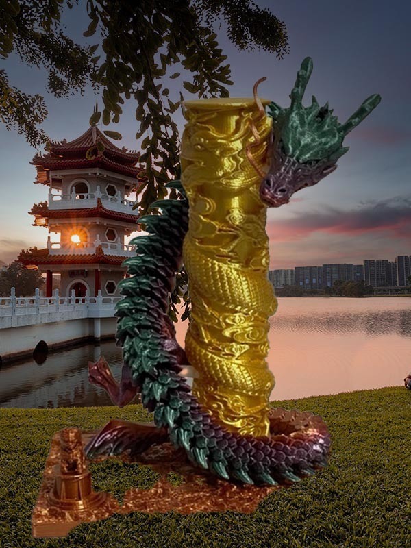 🐉 Stand for Articulated Dragon・Free STL File for 3D printing・Cults