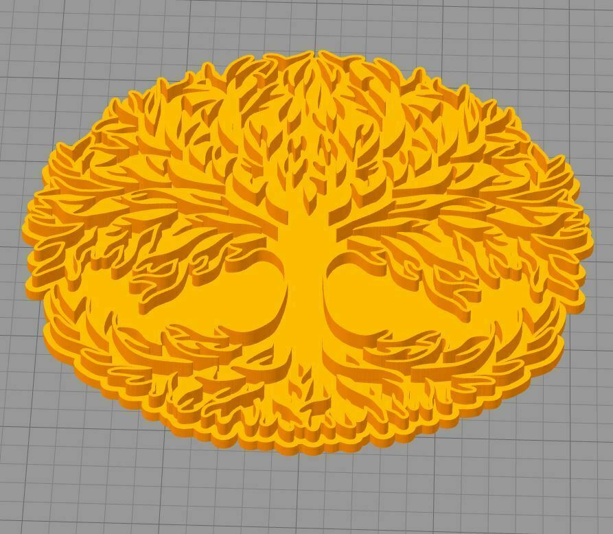🌳 Unique Tree of Life Coaster・Free STL File for 3D printing・Cults