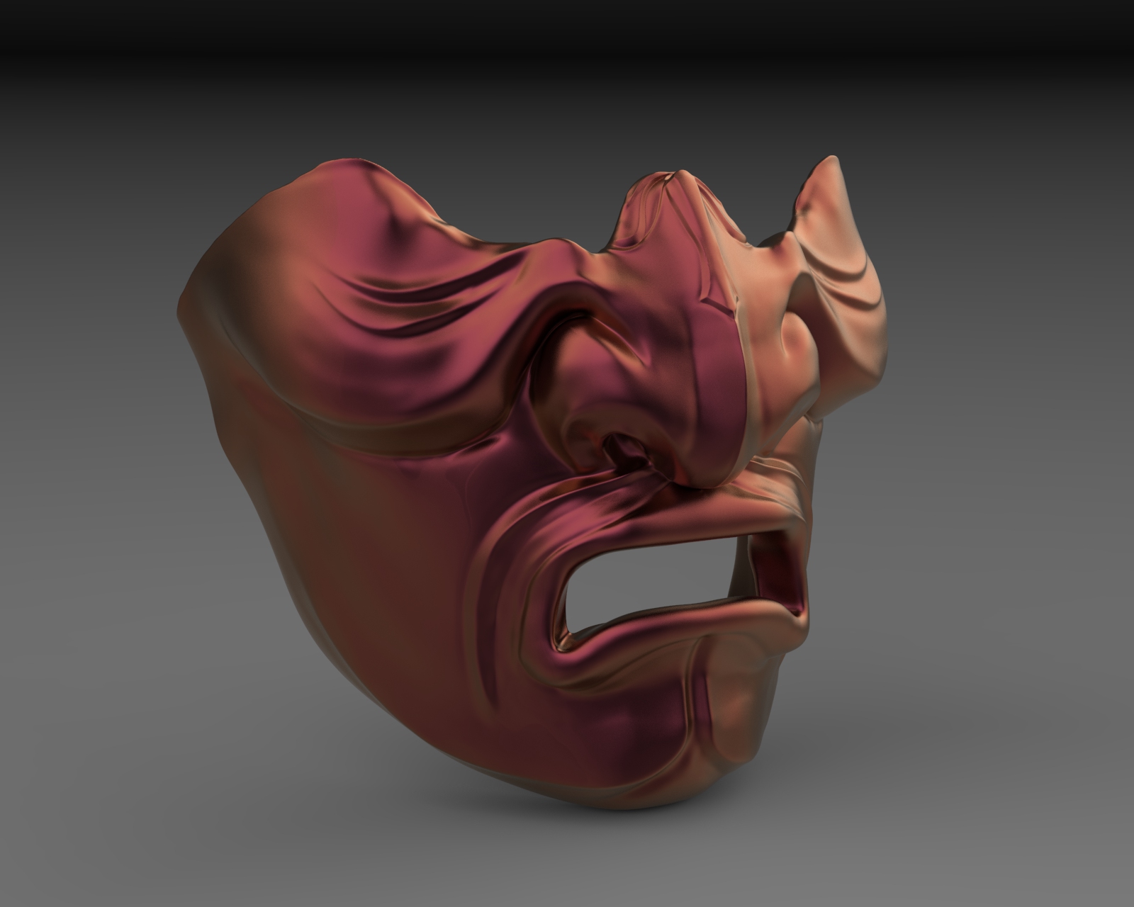 🇯🇵 Kabuto Mempo Mask・ STL File for ・Cults