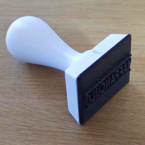 3D printed Humorous anti-stress insult stamp • made with Creality Ender ...