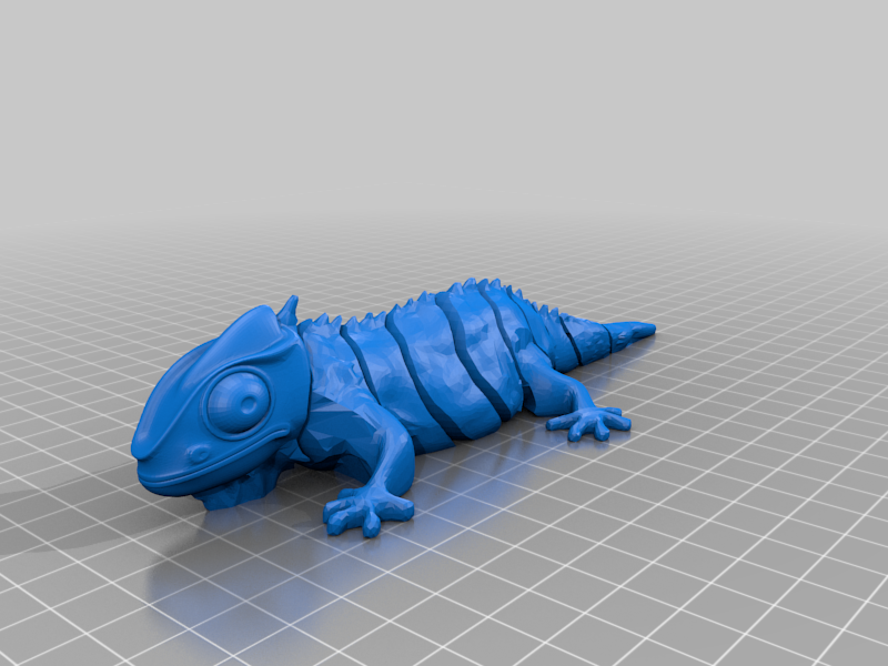 🎨 articulated chameleon・Free STL File for ・Cults