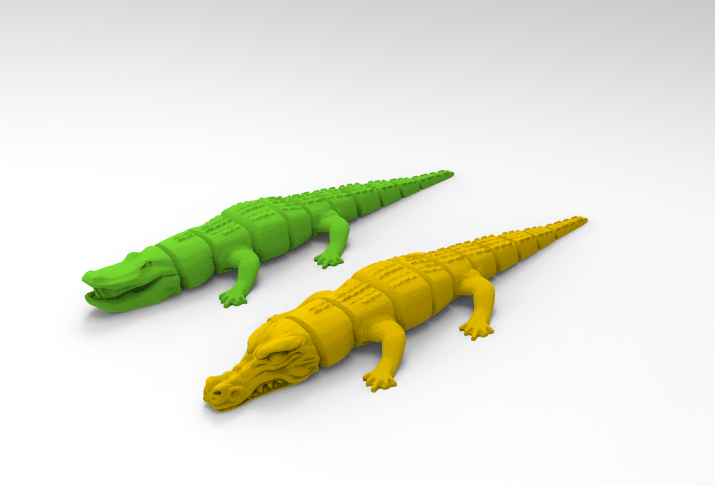 🐊 articulated crocodiles・Free STL File for ・Cults