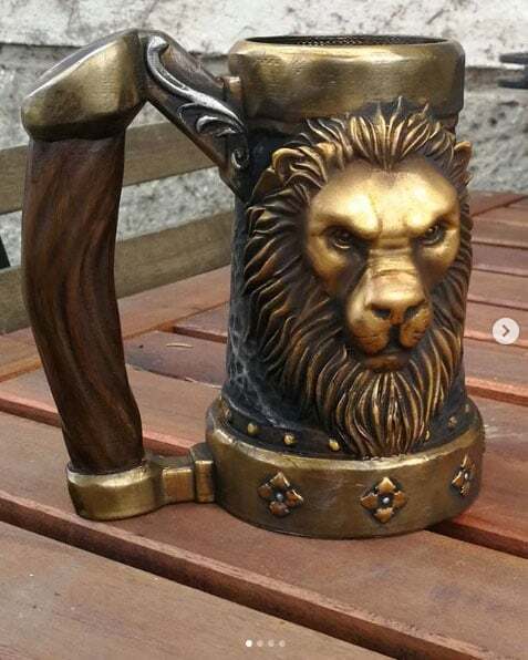 3D printable Mythic Mugs - Lion's Brew - Can Holder / Storage Container ...